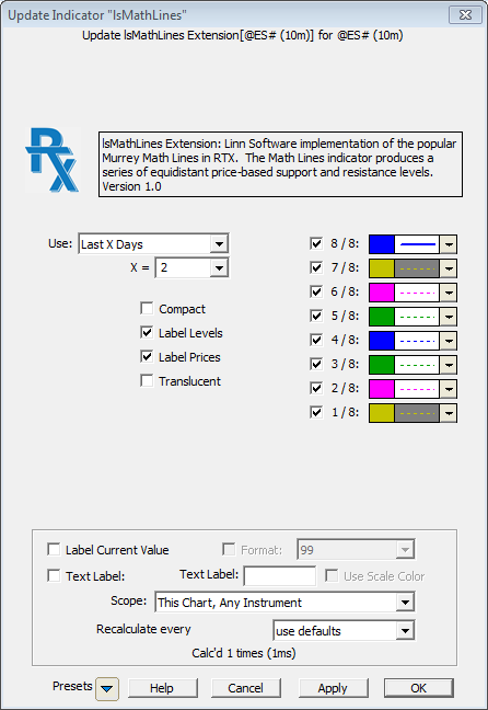 Math Lines (RTX) | Linn Software